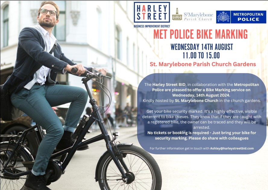 Met Police Bike Marking - St Marylebone